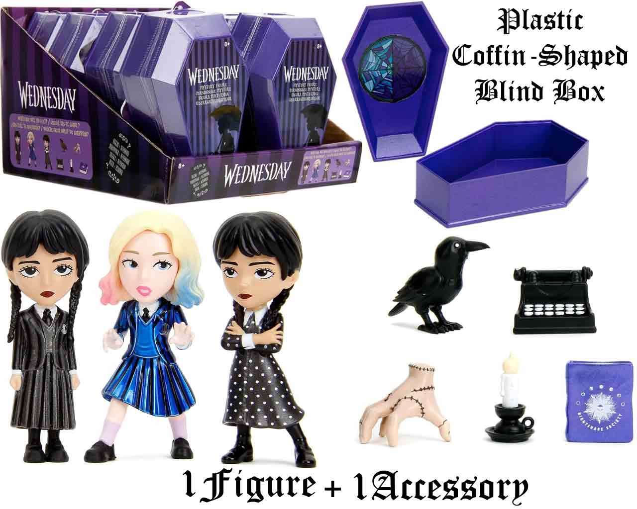 Jada Toys action figure blind box Wednesday metal set (8 pezzi ...